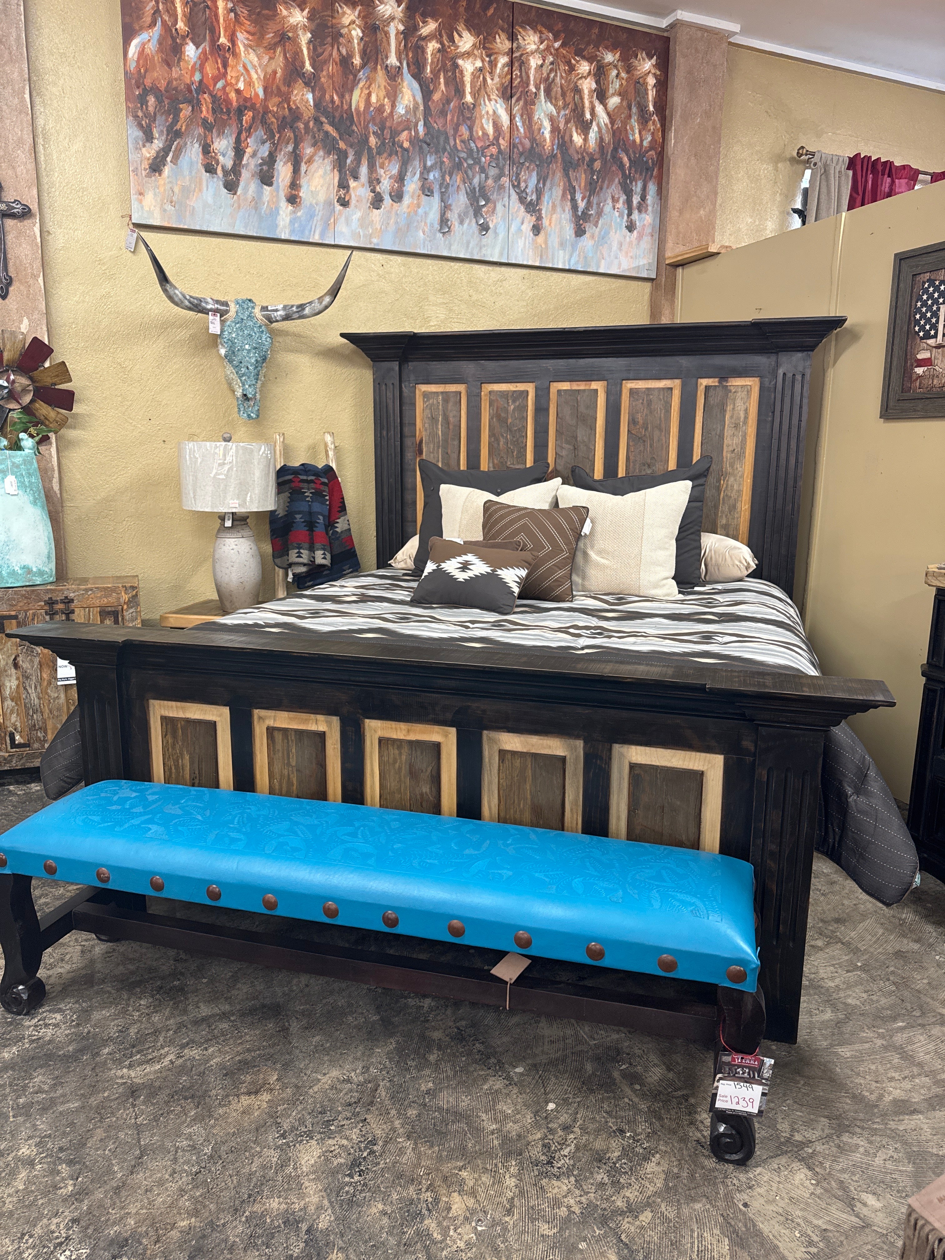 F3 HACIENDA KS BED OLDWOOD/NATURAL PANELS – Santa Fe Terra